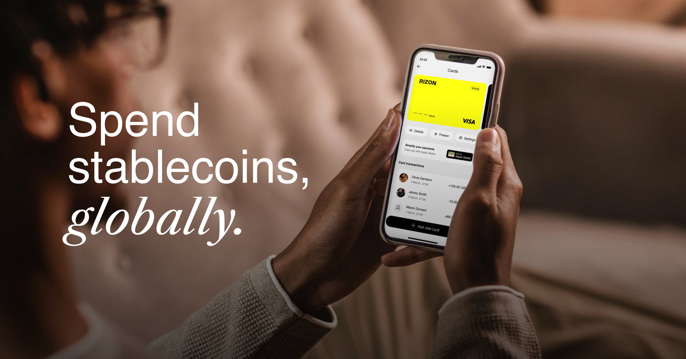 Rizon Crypto Card | Tap, Swipe, or Withdraw