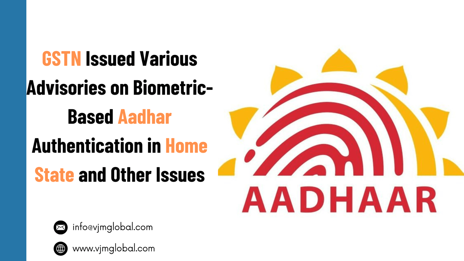 GSTN Issued Various Advisories on Biometric-Based Aadhar Authentication ...
