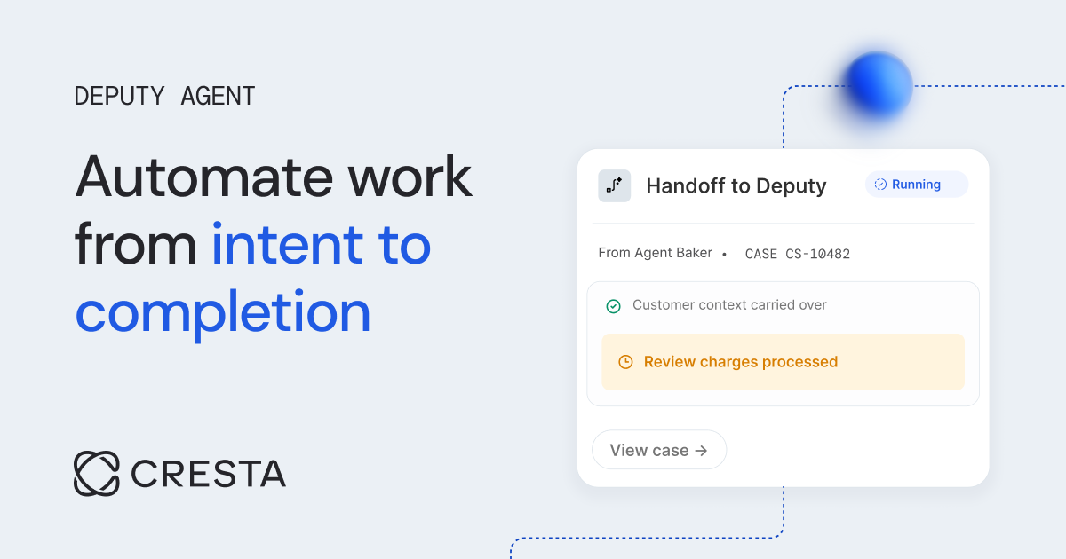 Cresta Deputy Agent | AI Workflow Automation for CX Operations