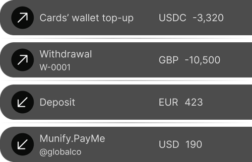 Munify | Global Money, Instant Motion