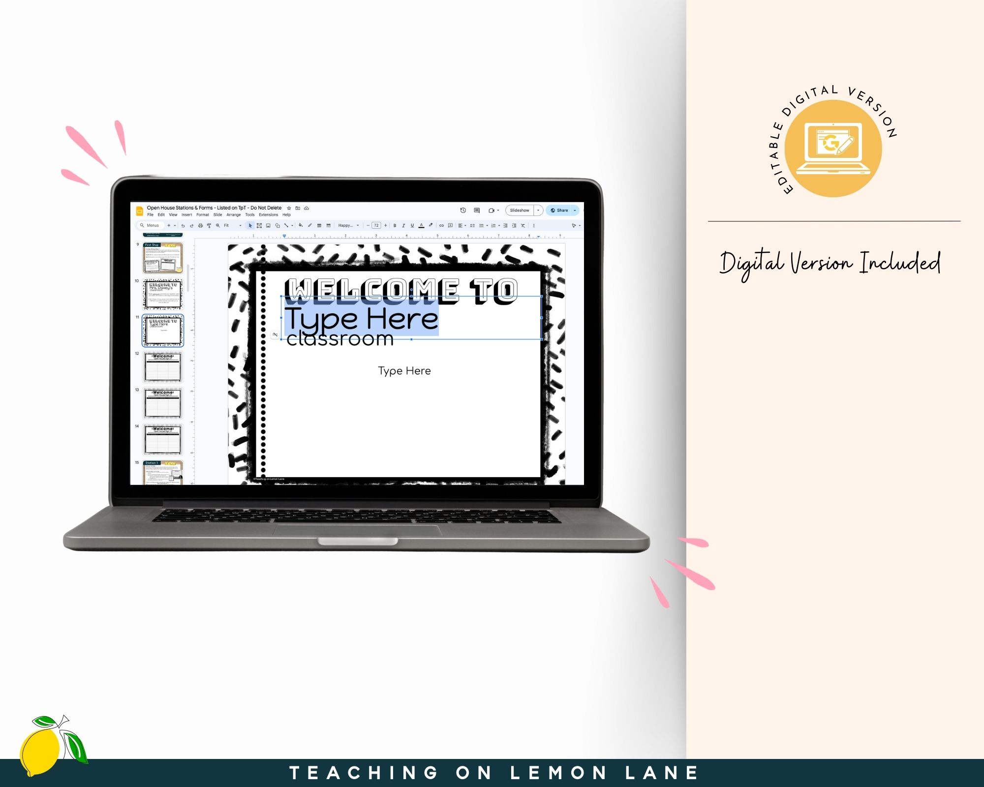 Editable Open House & Meet the Teacher Stations and Forms