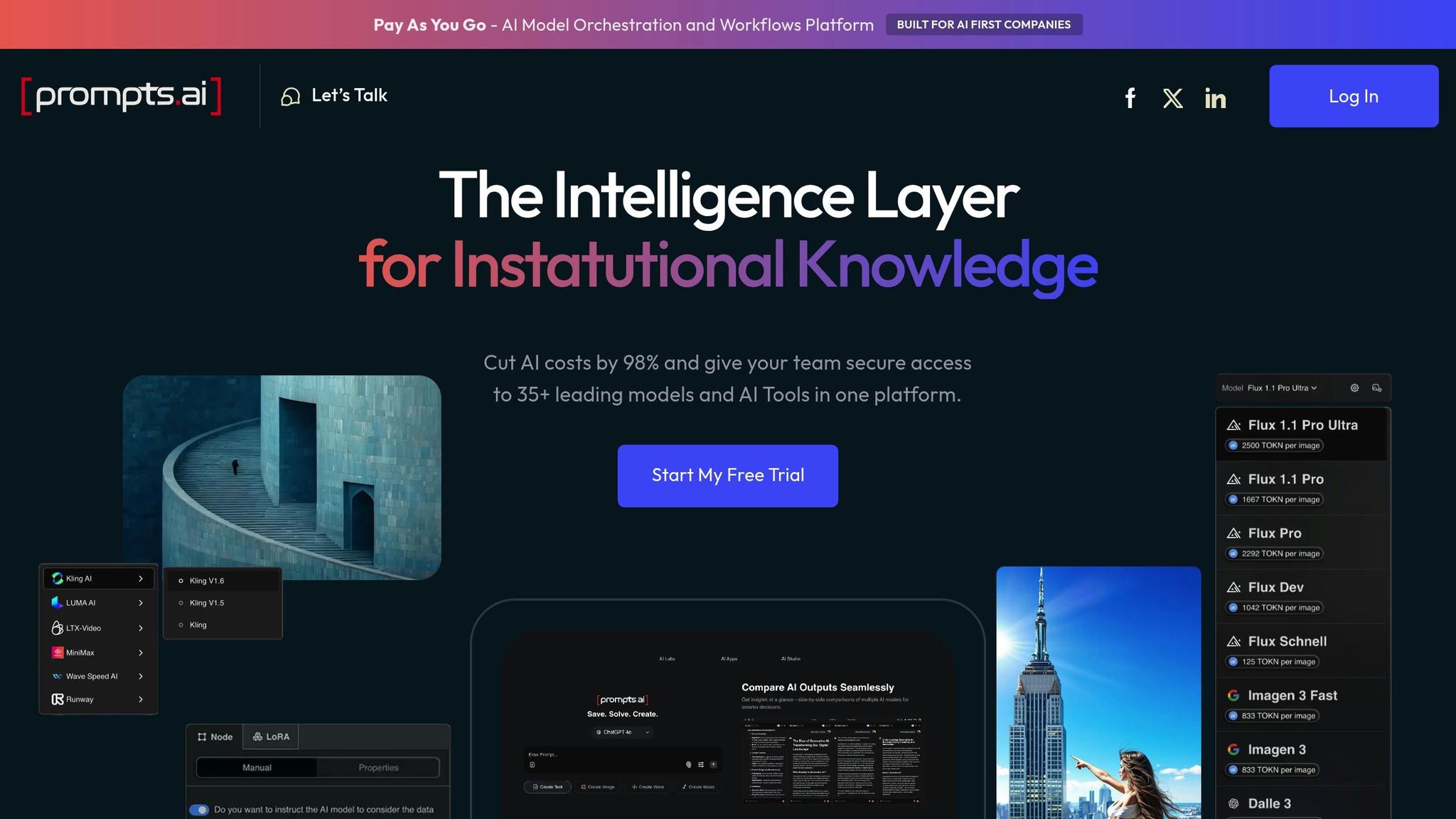 Most Popular Generative AI Vendors | Prompts.ai