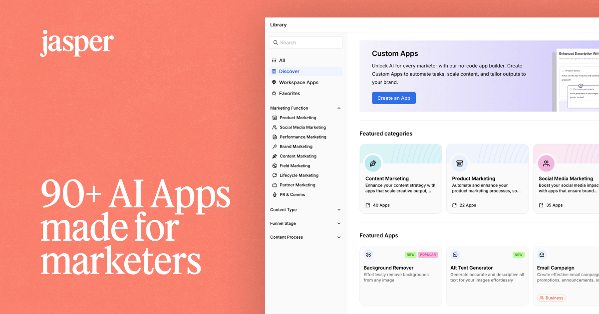 The Blog Post AI App purpose-built for marketing | Jasper