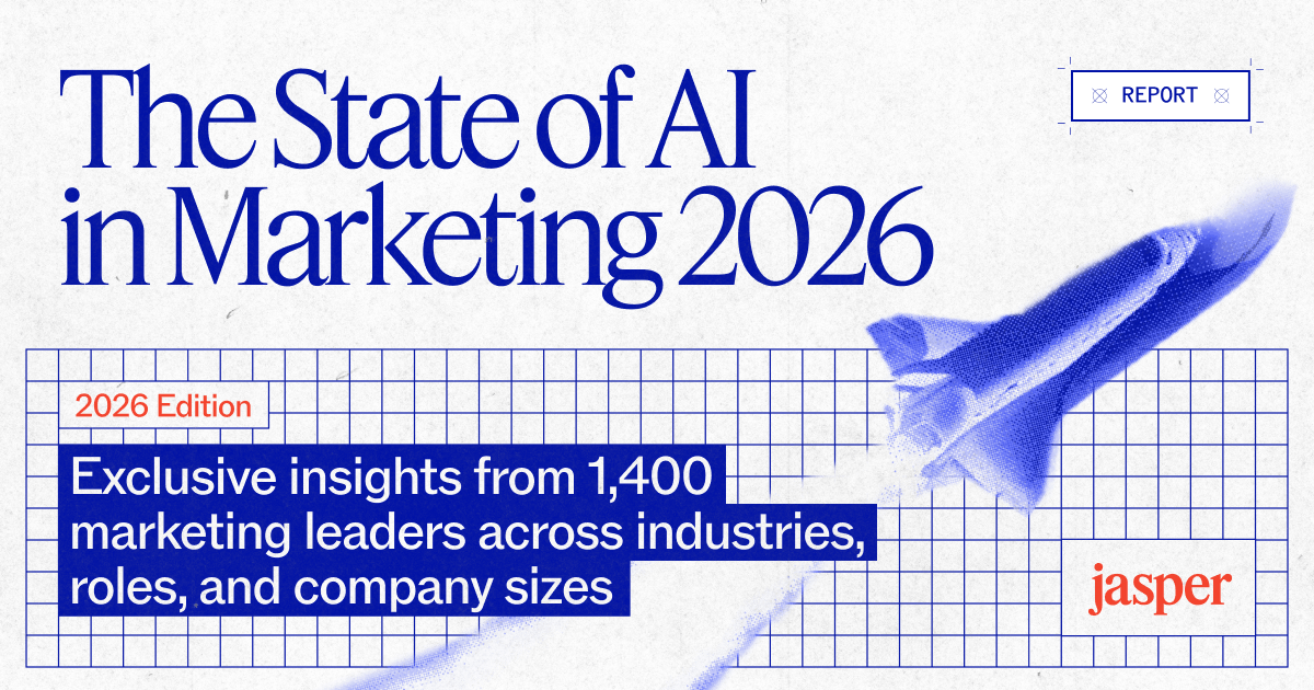 Report: The State of AI in Marketing 2026 | Jasper