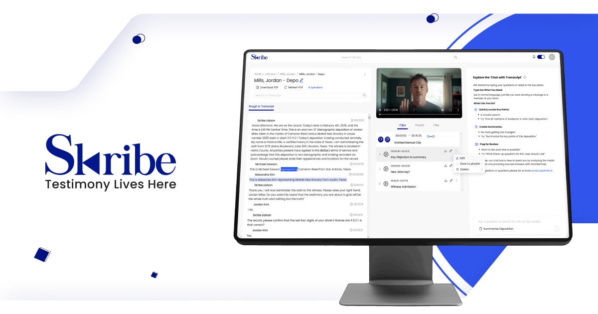 FAQ on Non-Stenographic Depositions & Transcripts | Skribe