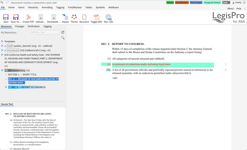 LegisPro , Microsoft Word, and XML Modernization with Akoma Ntoso