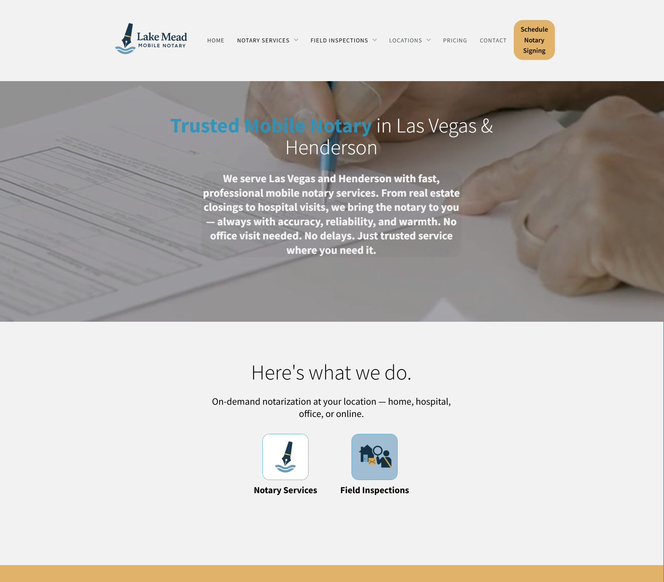 Las Vegas Notary Guide | Expert Tips & Local Laws | Lake Mead Mobile Notary