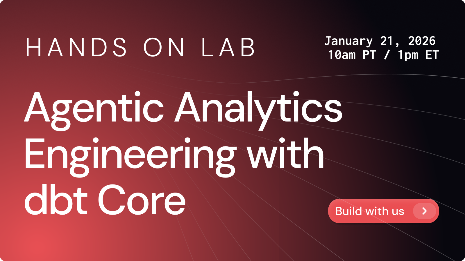 Agentic Analytics Engineering with dbt Core