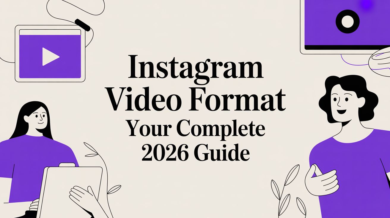 Instagram Video Format Your Complete 2026 Guide - Taja.AI
