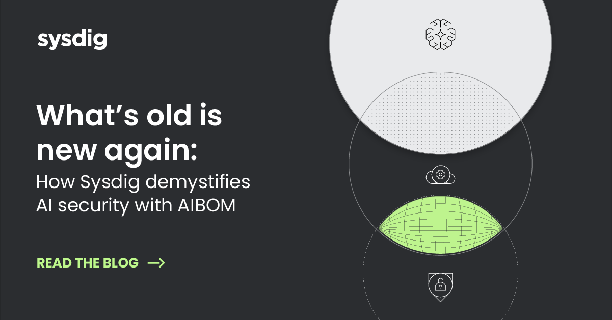 古くて新しい発想：AIBOM を使って AI セキュリティをわかりやすくする方法 | Sysdig