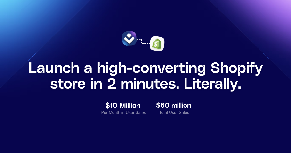 Atlas AI Shopify Store Builder | Launch a Store in 2 Minutes