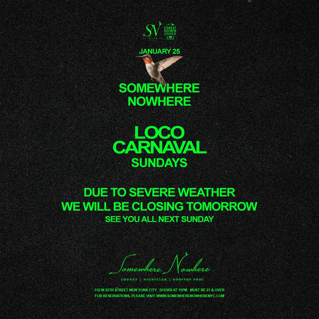 TBA | Somewhere Nowhere NYC