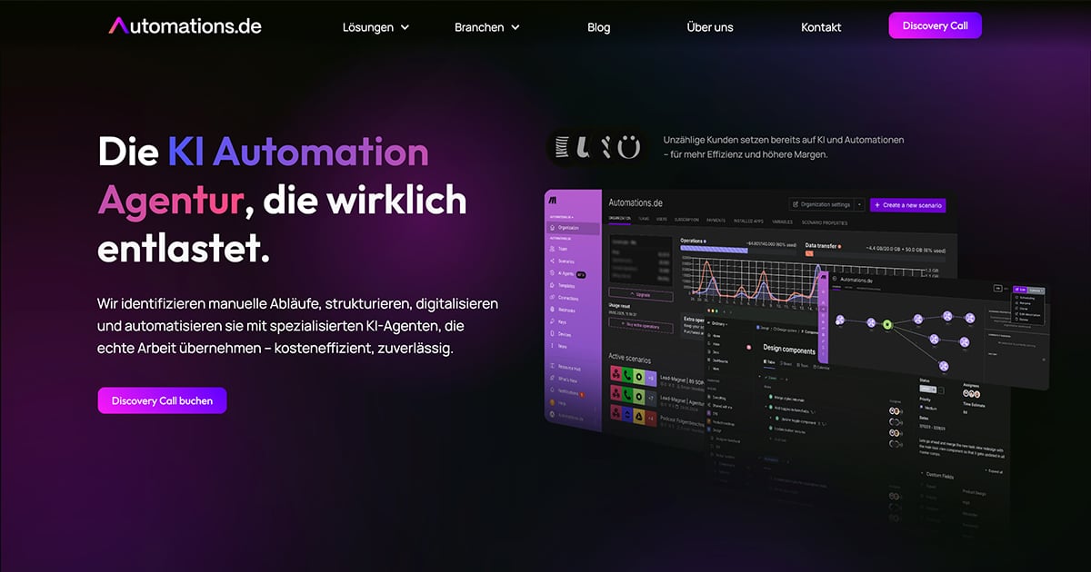 Über uns | Automations.de – KI-Agentur für Automatisierung