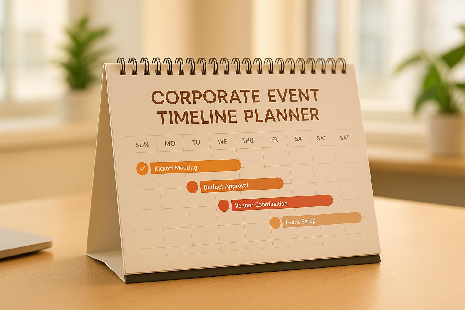Corporate Event Timeline Planner | Corporate Optics Blog