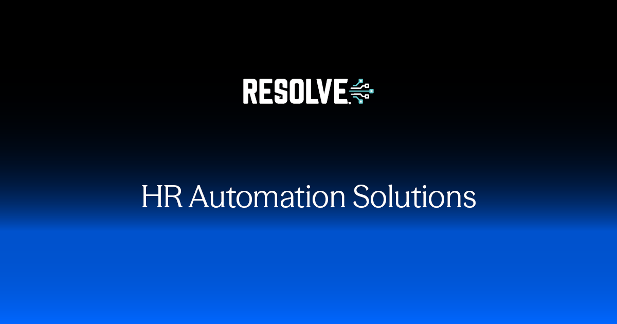 HR Automation Solutions: Autonomous Employee Support with Resolve