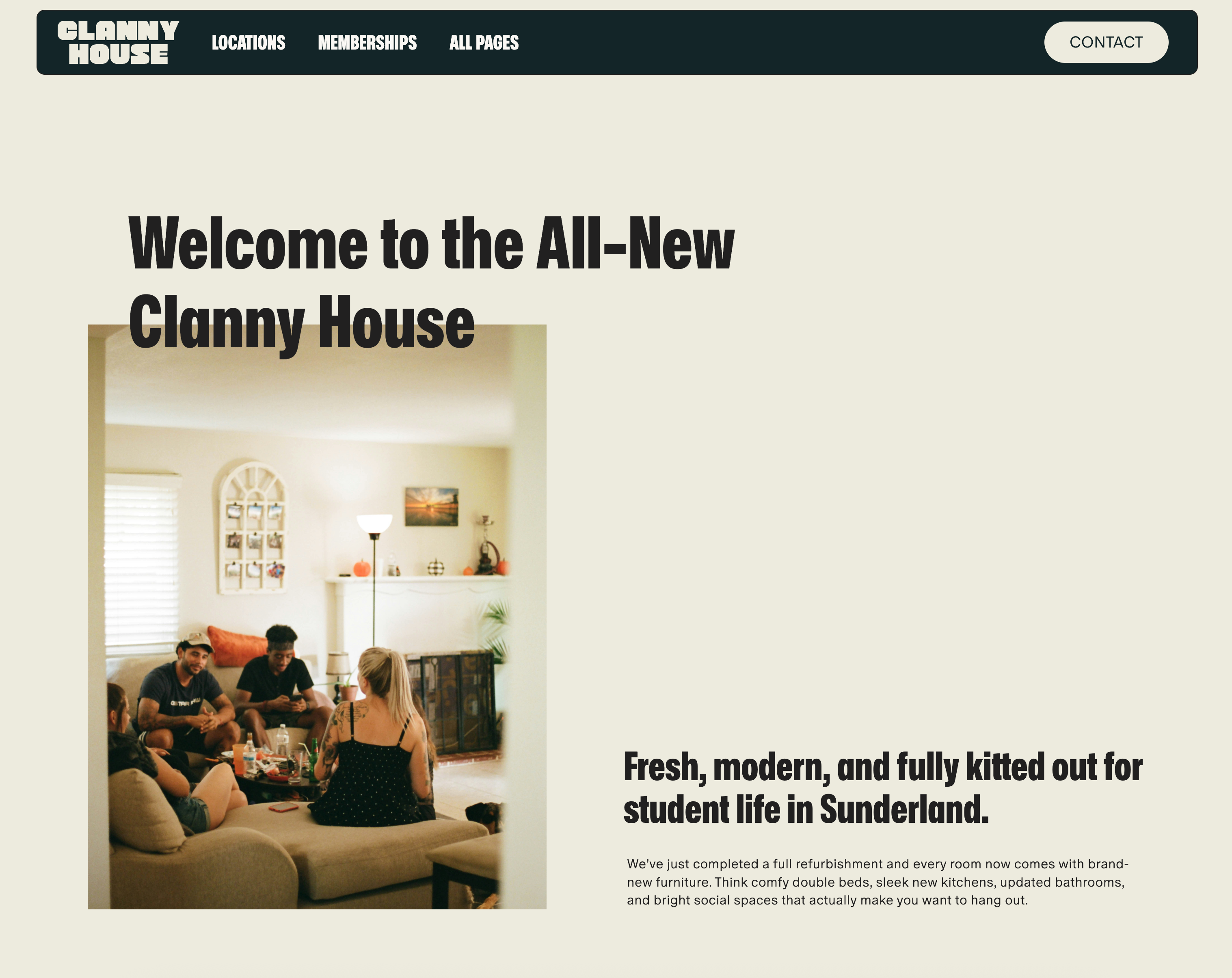 Clanny House | Sunderland Student Accommodation