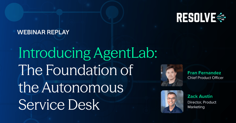 RITA: Resolution Agent, Not Chatbot