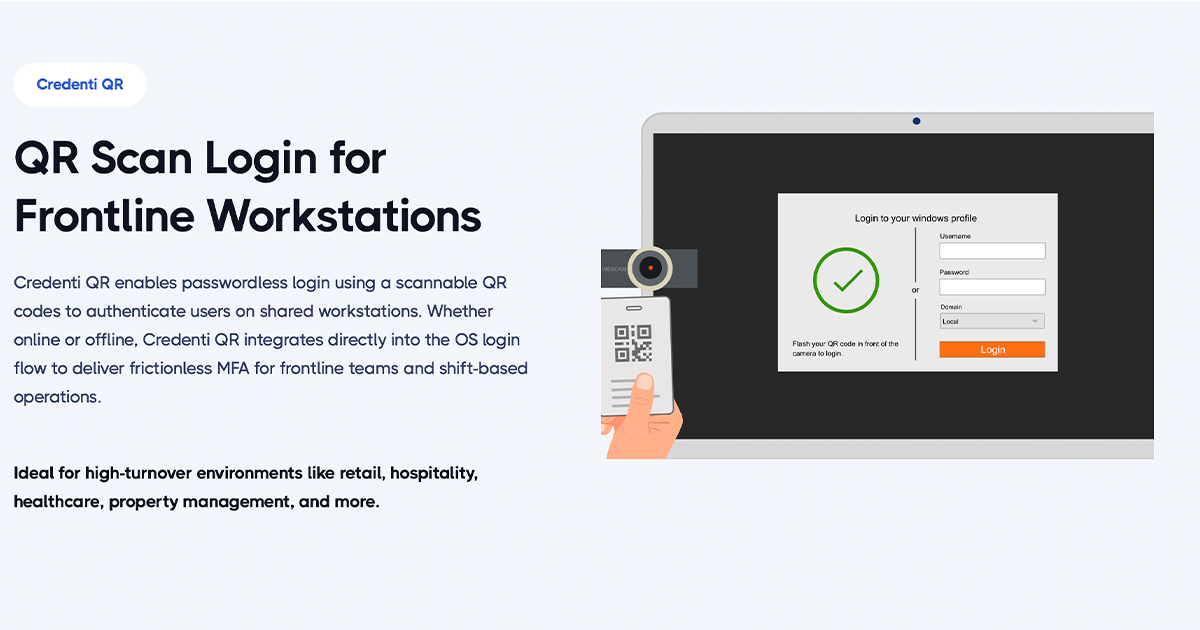 Credenti QR - QR Code MFA for Workstation Login