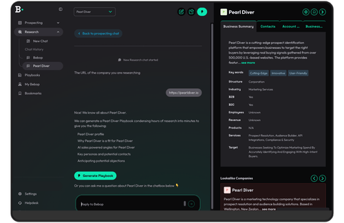 Bebop - Turn every sales rep into your best closer