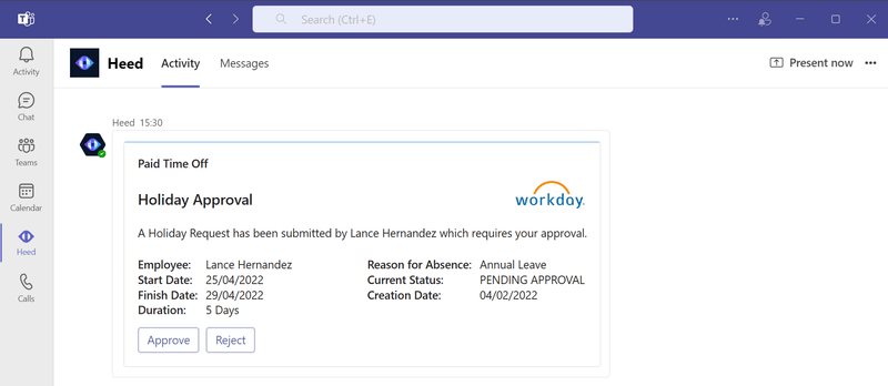 Microsoft Teams Integration | Heed Notifications App