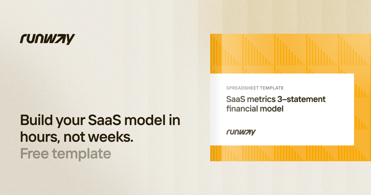 Financial Model | Free finance template from Runway