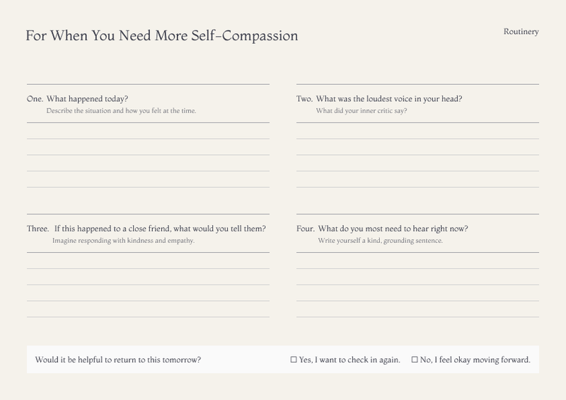 Self-Compassion Exercise | Fortress