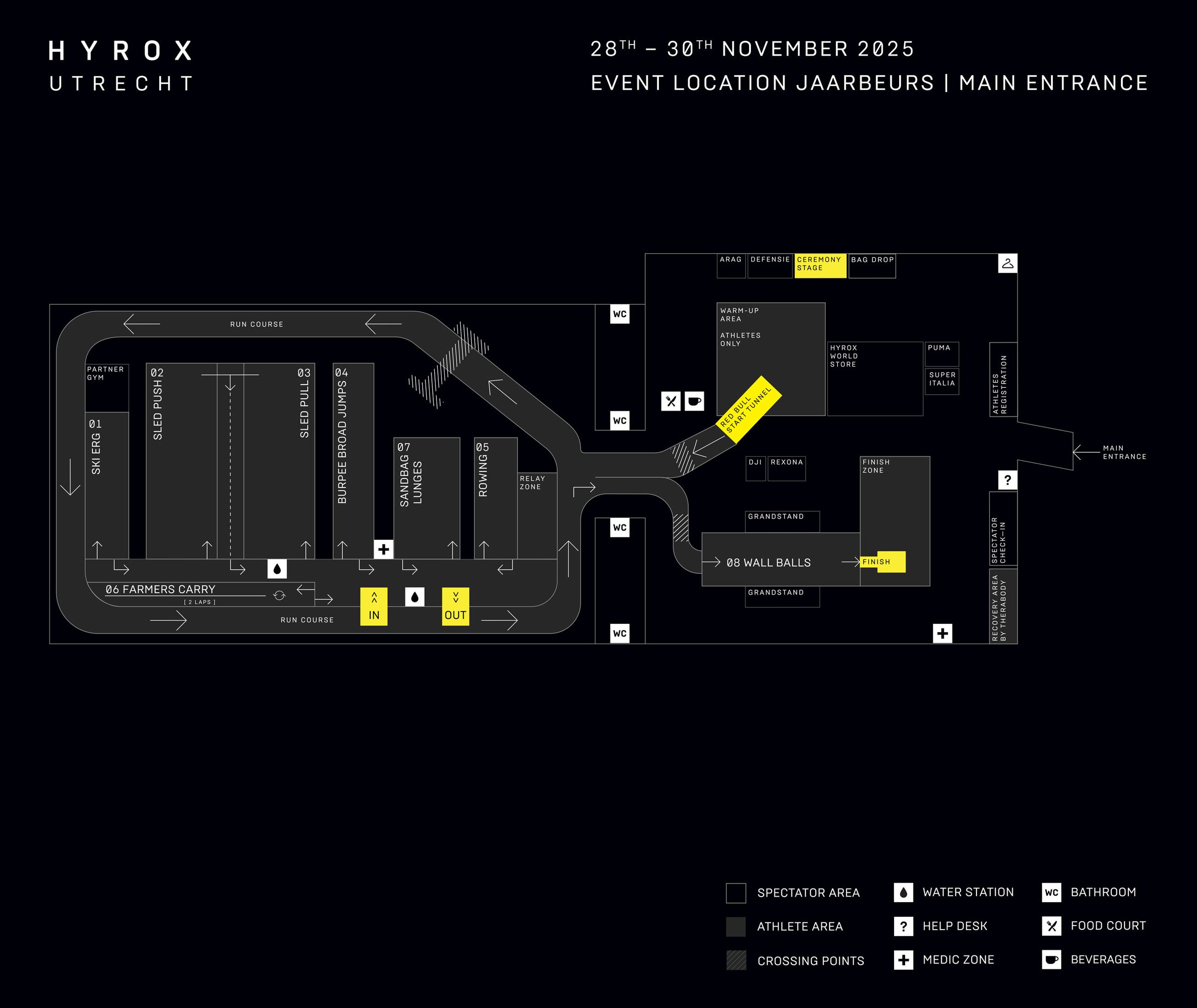 HYROX Utrecht 2025 Event Guide | Wave Times, Venue Access & Crew Tools