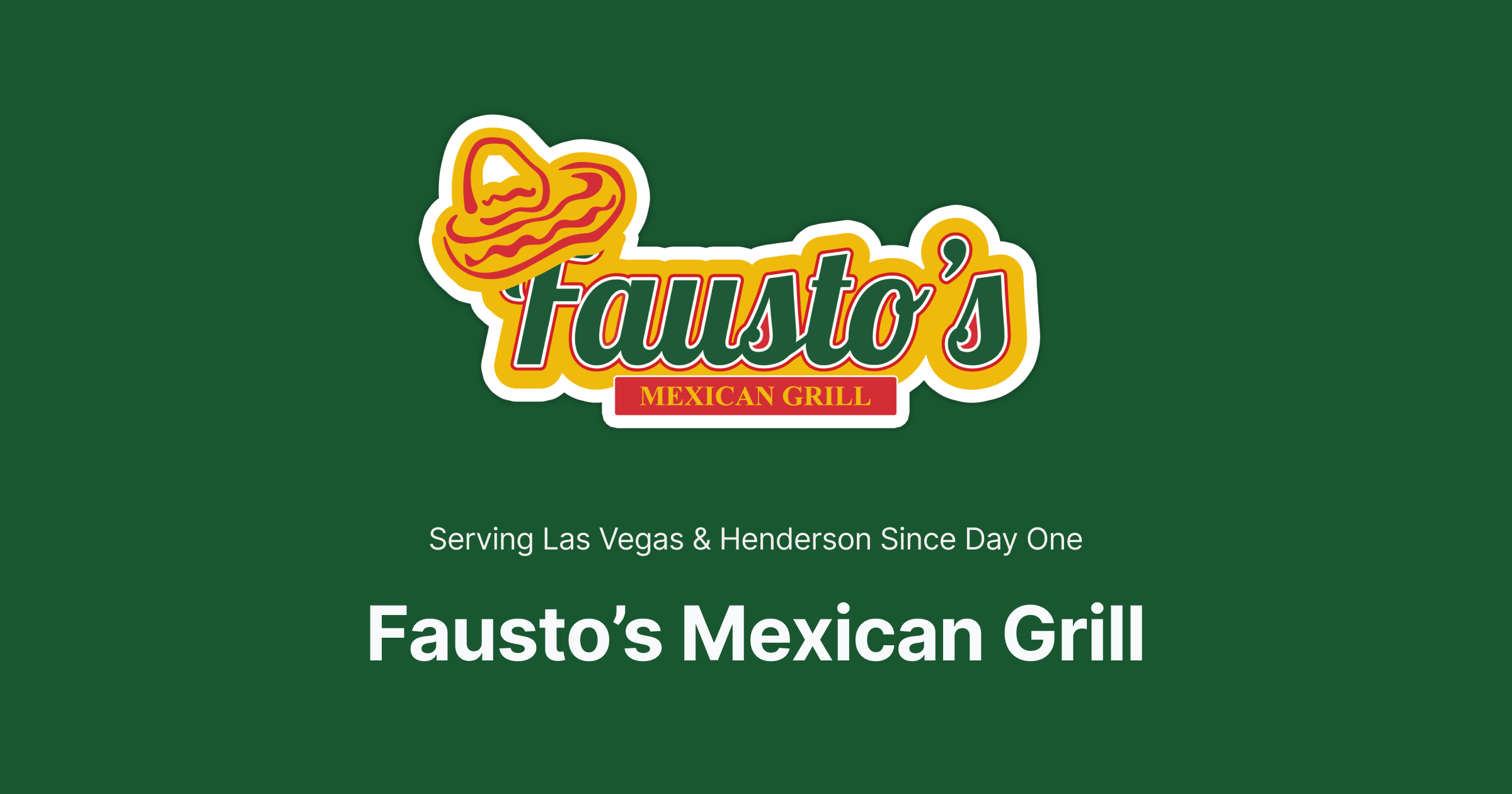 Tacos in Las Vegas & Henderson | Fausto’s Mexican Grill