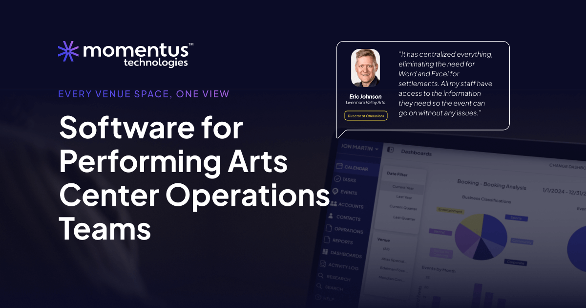 Performing Art Center Management Software For Managers | Momentus