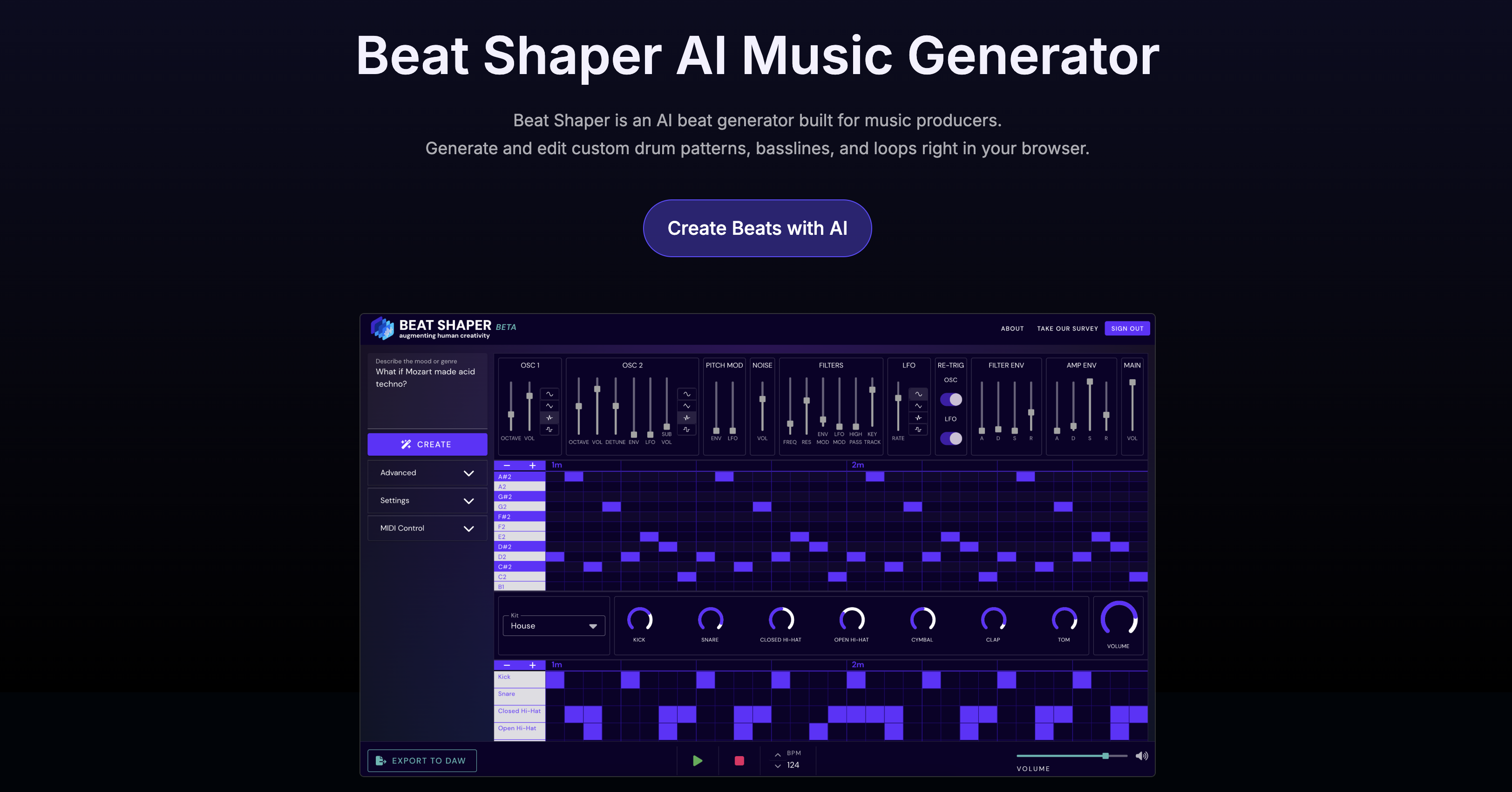 Beat Shaper – AI Music Generator