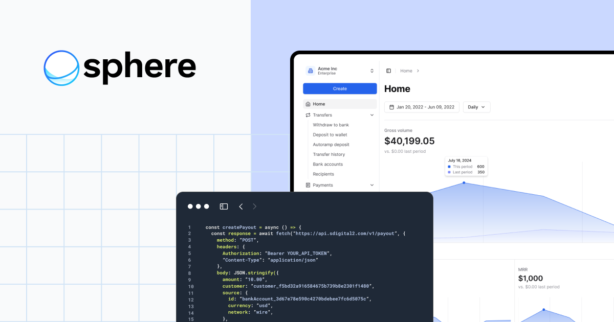 Sphere: Global Stablecoin Payments API & Dashboard