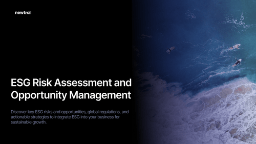 ESG Risk Assessment and Opportunity Management