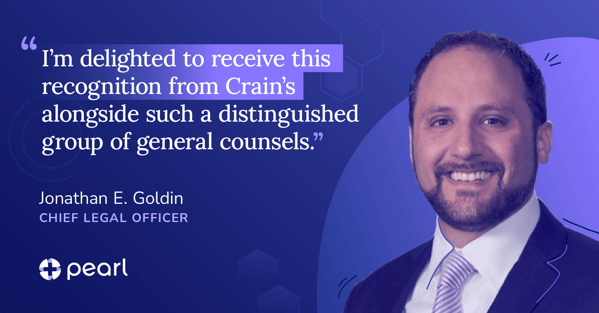 Pearl CLO Jonathan E. Goldin Recognized as Notable General Counsel by ...