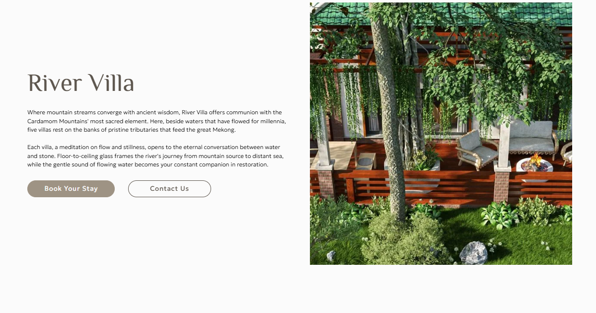River Villa — Luxury Riverside Escape in Cambodia’s Cardamom Mountains