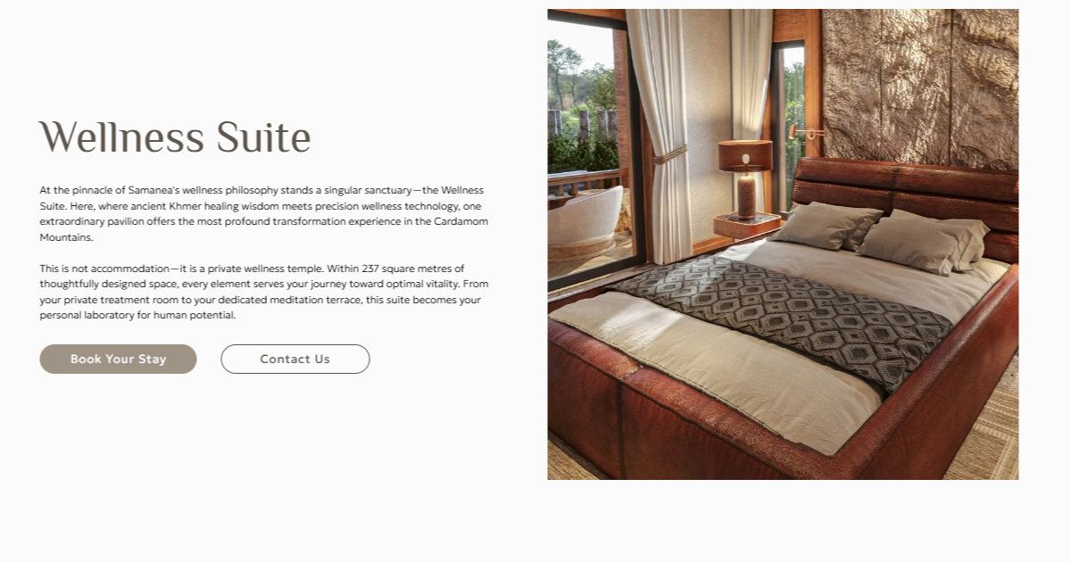 Wellness Suite — Holistic Luxury Retreat in the Heart of the Forest ...