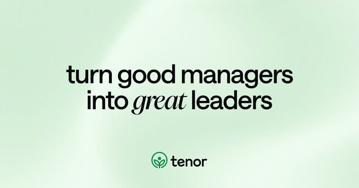 Tenor | AI Coaching Platform for Leadership Development