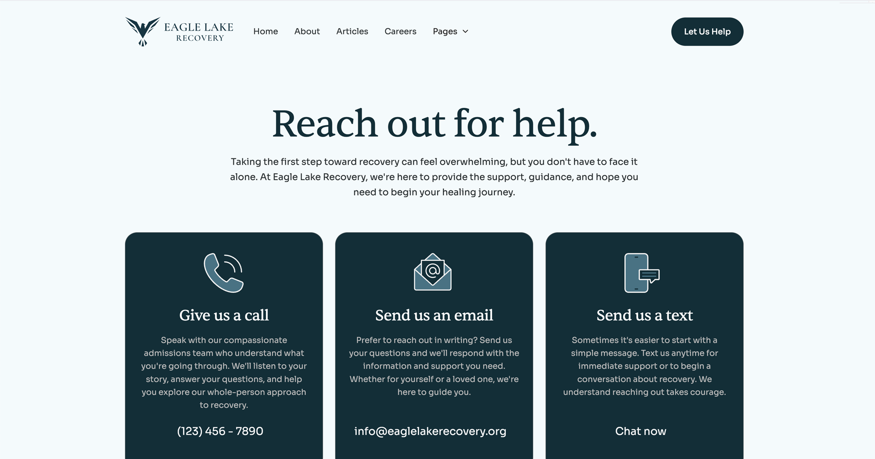 Eagle Lake Recovery - Contact Us