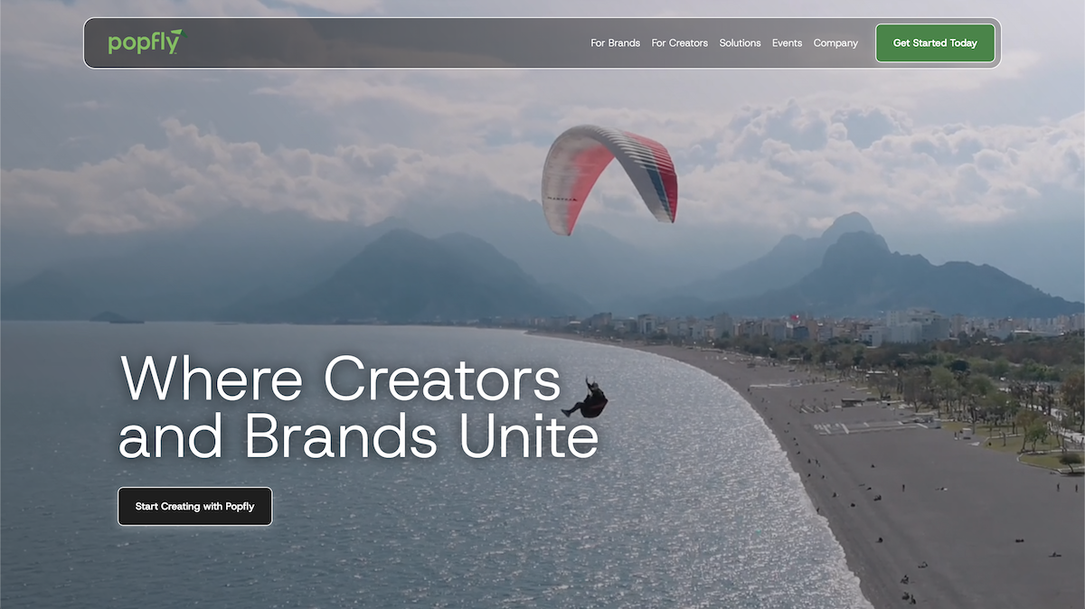 Platform for Outdoor Content Creators & Influencers - Popfly