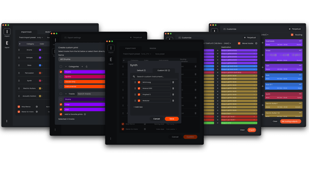Forte - Mix Prep and Bounce Automation for Pro Tools and Logic Pro.