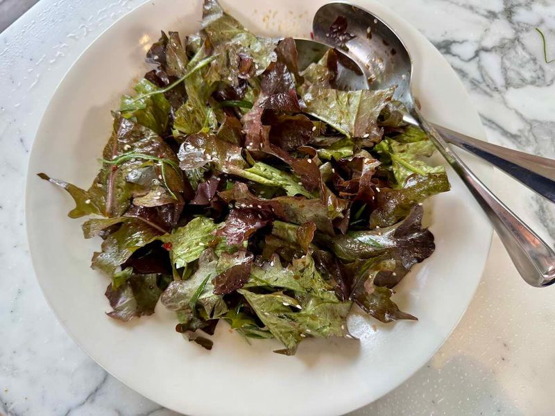 Korean Lettuce Salad with Sesame & Chilli Dressing - Recipe | OnTrac5