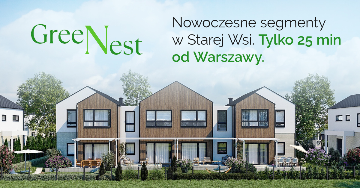 GreenNest - domy w cenie mieszkania blisko Warszawy.