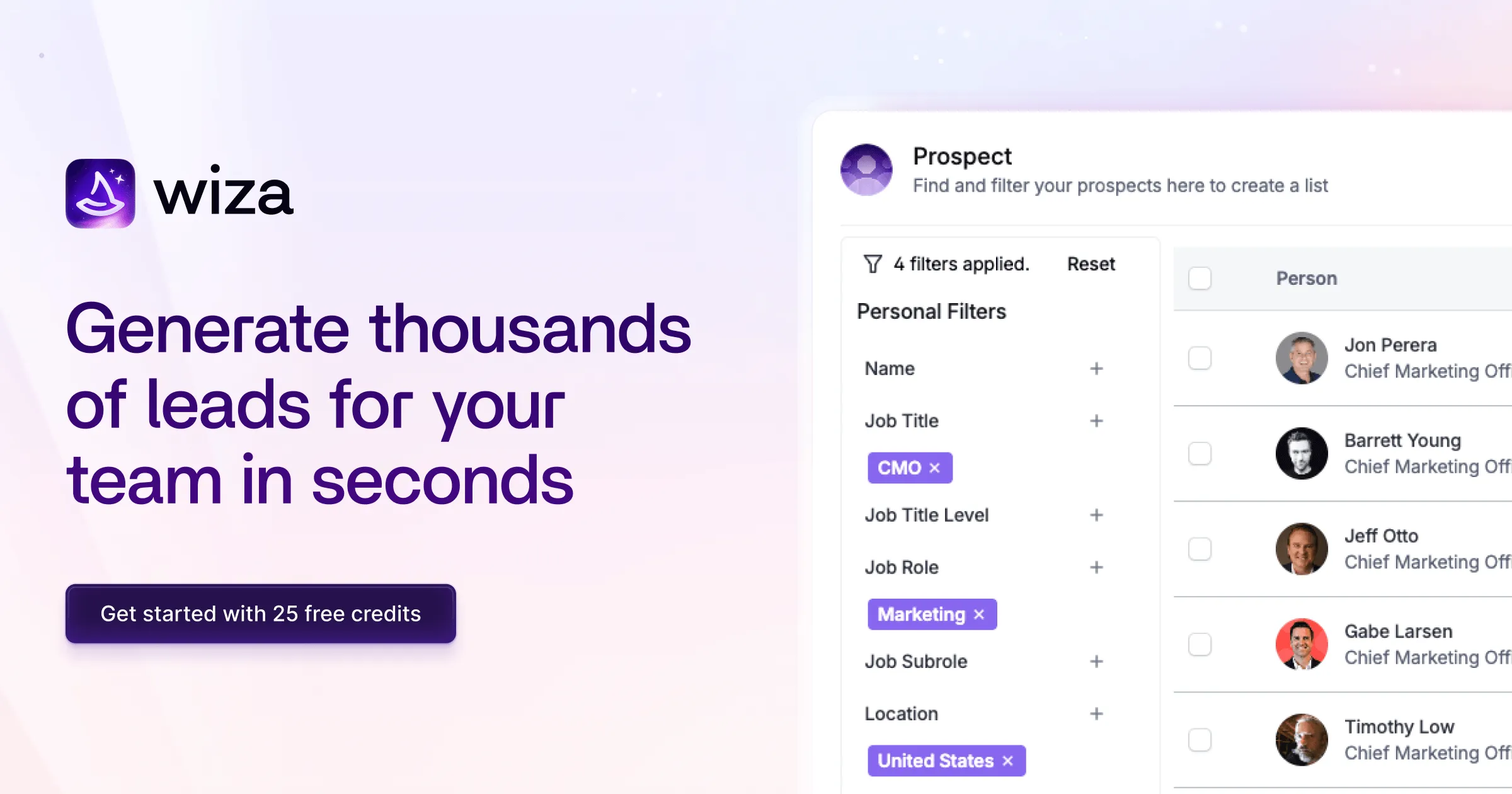 B2B Lead Database For Marketers | Wiza