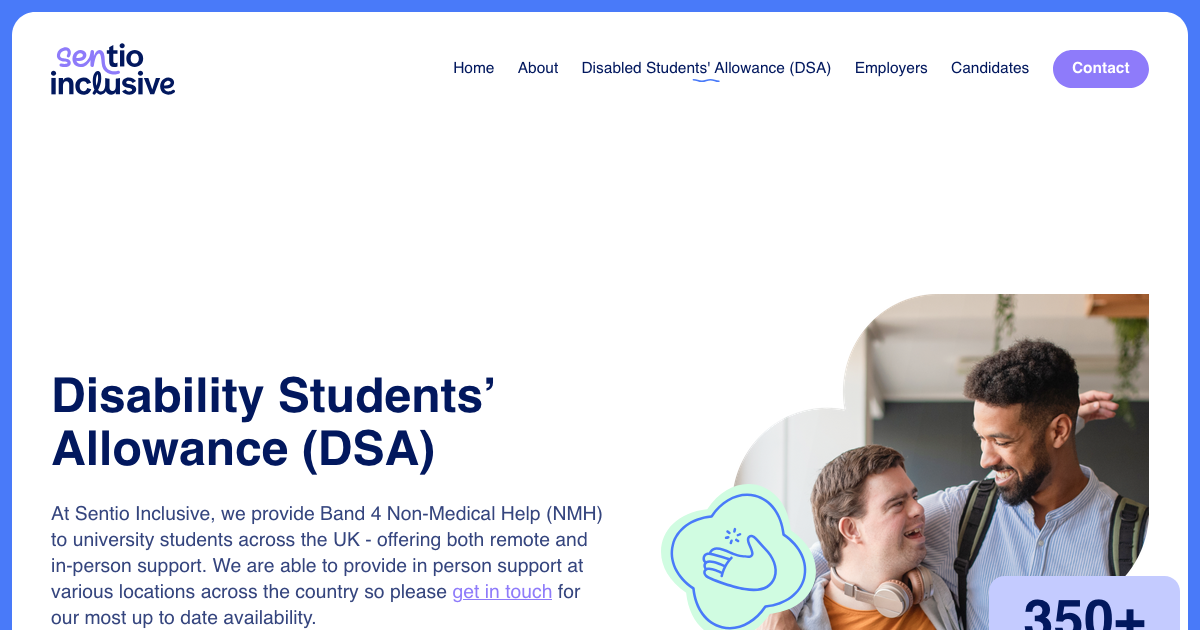 DSA Support & Band 4 NMH Services UK | Sentio Inclusive