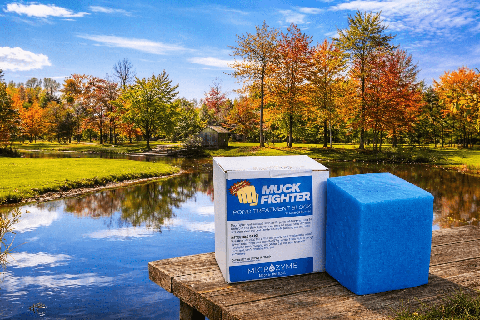 Pond Muck & Sludge Remover Block | Beneficial Pond Bacteria