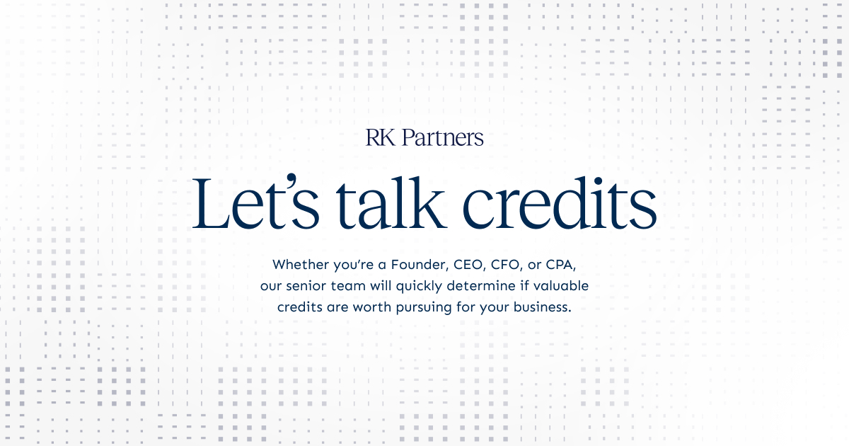 Contact RK Partners | Schedule Your R&D Credit Assessment