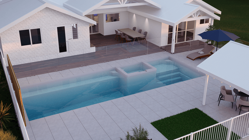 Peninsula Fibreglass Pool | Pool & Spa Combo by Summertime Pools