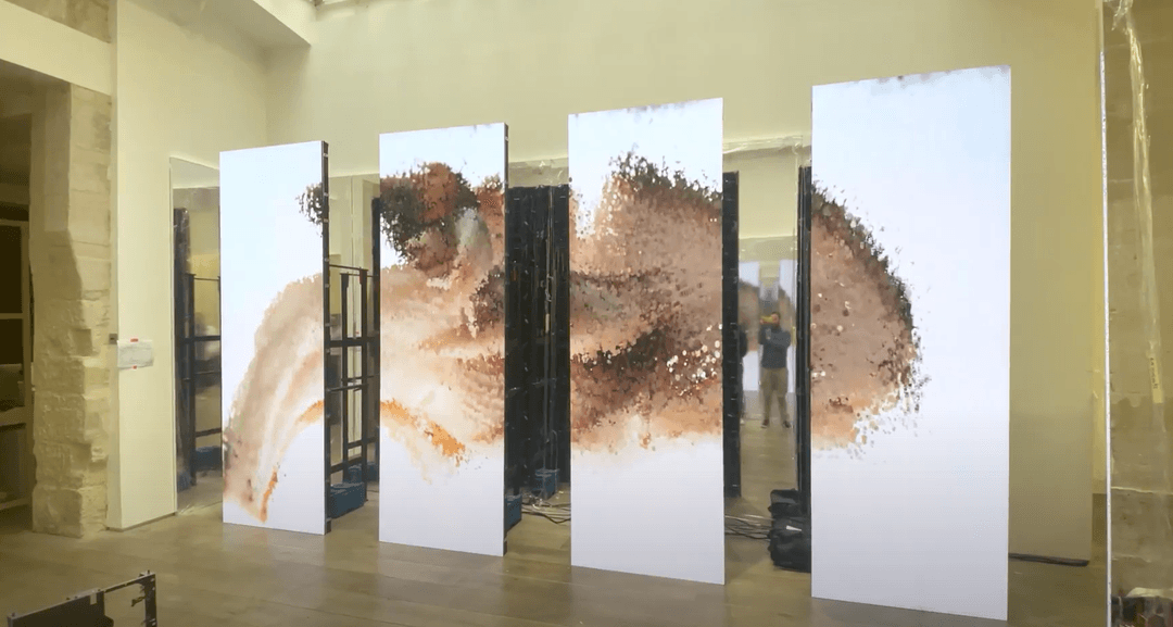 Transparent LCD panel 65" for cartier in Harrods LondonTransparent LED