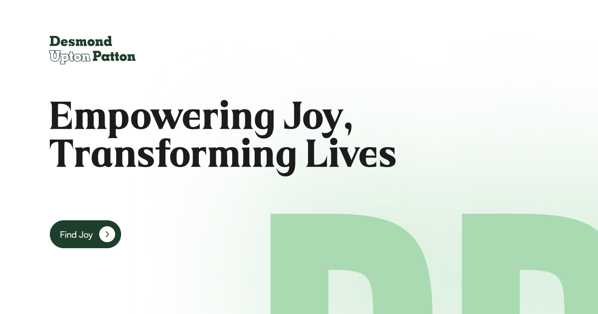 Empowering Joy, Transforming Lives | Dr. Desmond Upton Patton