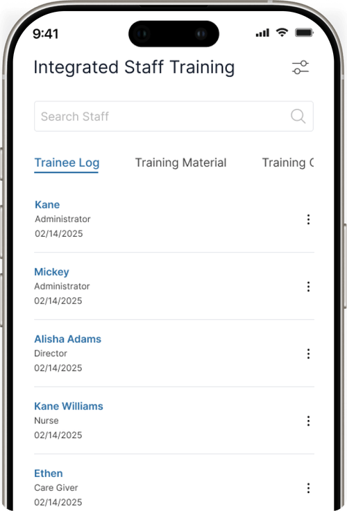 Integrated Staff Training Solution for Long-Term Care & IDD