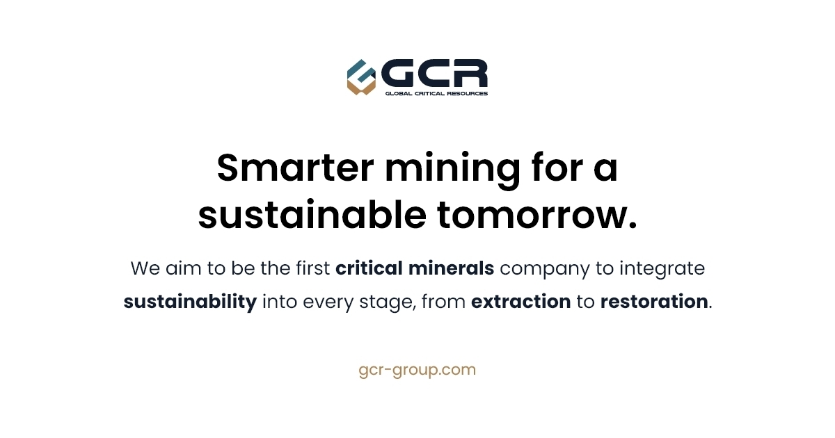 GCR Group | Sustainable Mining & Critical Minerals Leader